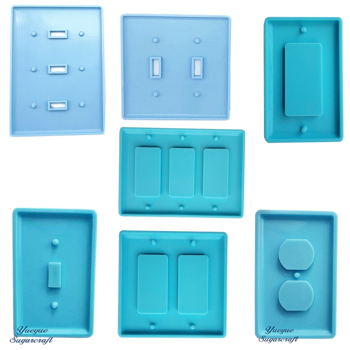 Shiny Outlet Cover Silicone Mold Silicon Hars Epox... – Grandado