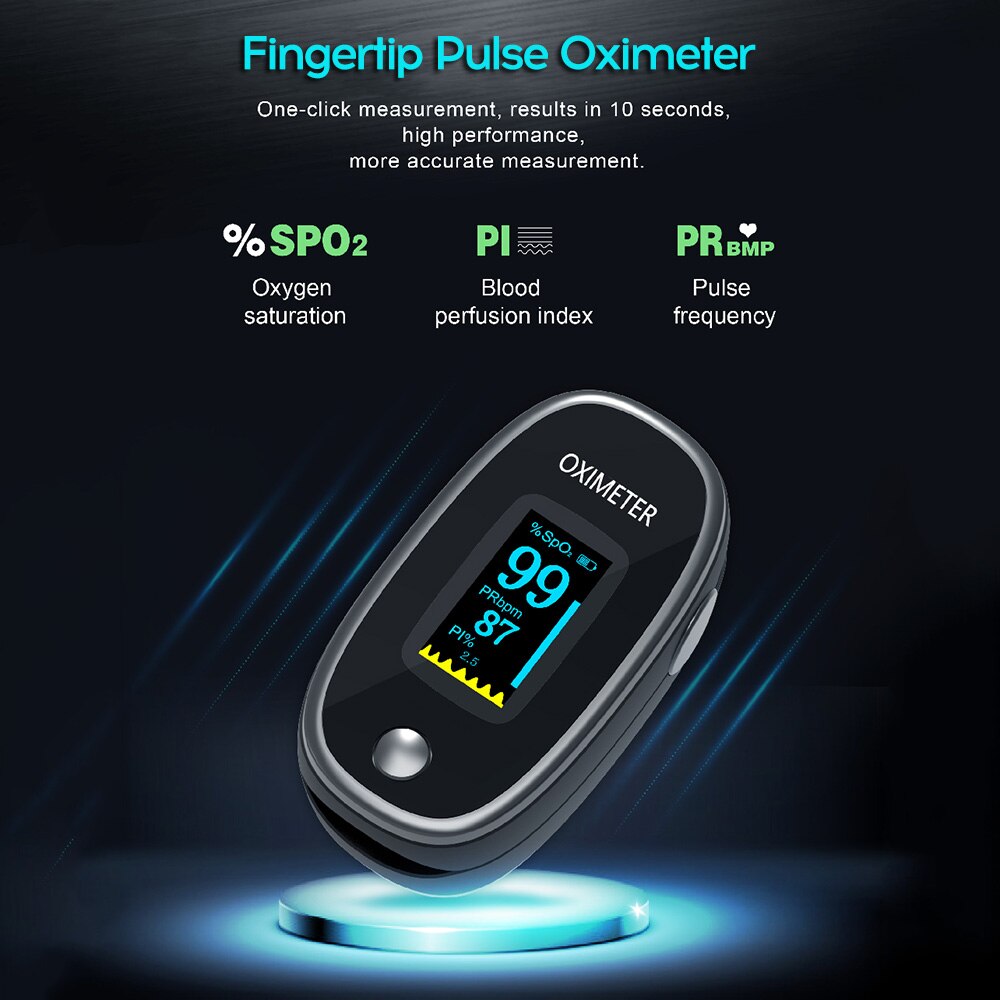 Digital Fingertip Oximeter Oxygen Saturation Monit... – Grandado