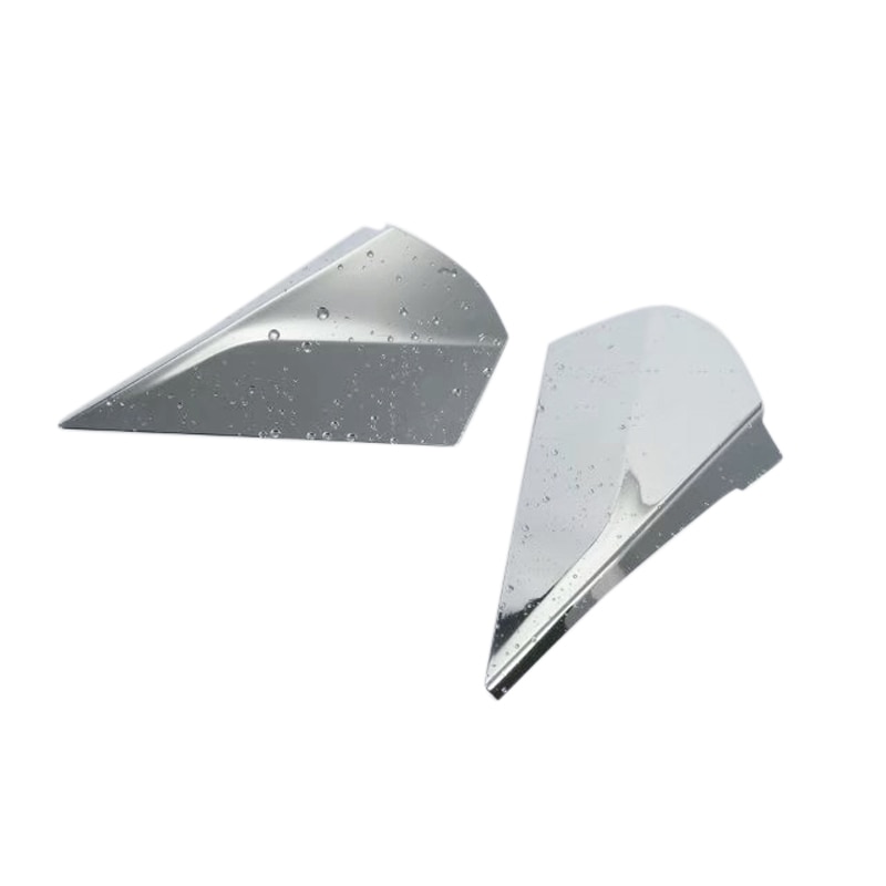 Car Styling 2PCS ABS Chromed Rear Spoiler Triangle... – Grandado