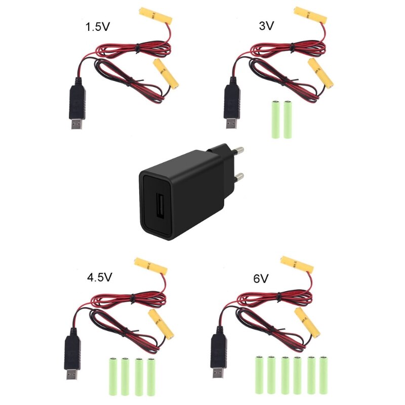 Universele Dual Aaa Batterij Eliminator Eu Plug Vo... – Grandado