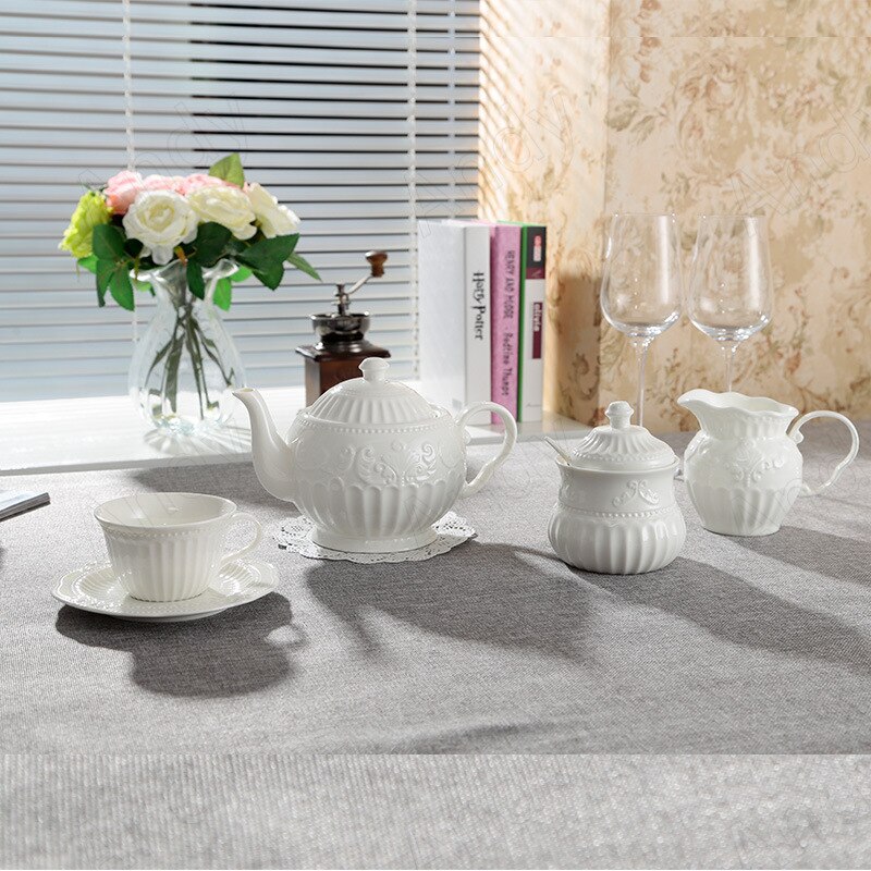 Modern Bone China Dinner Sets French Baroque Relie... – Grandado