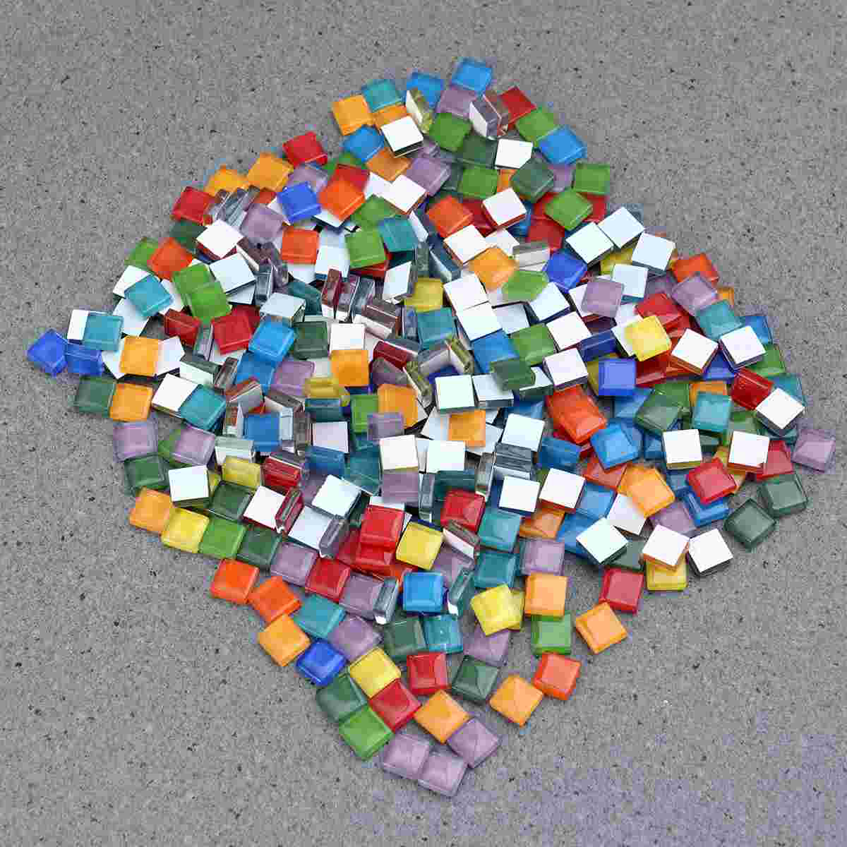 1080 Pcs 300g Mosaic Tiles Colorful Square Crystal... – Grandado