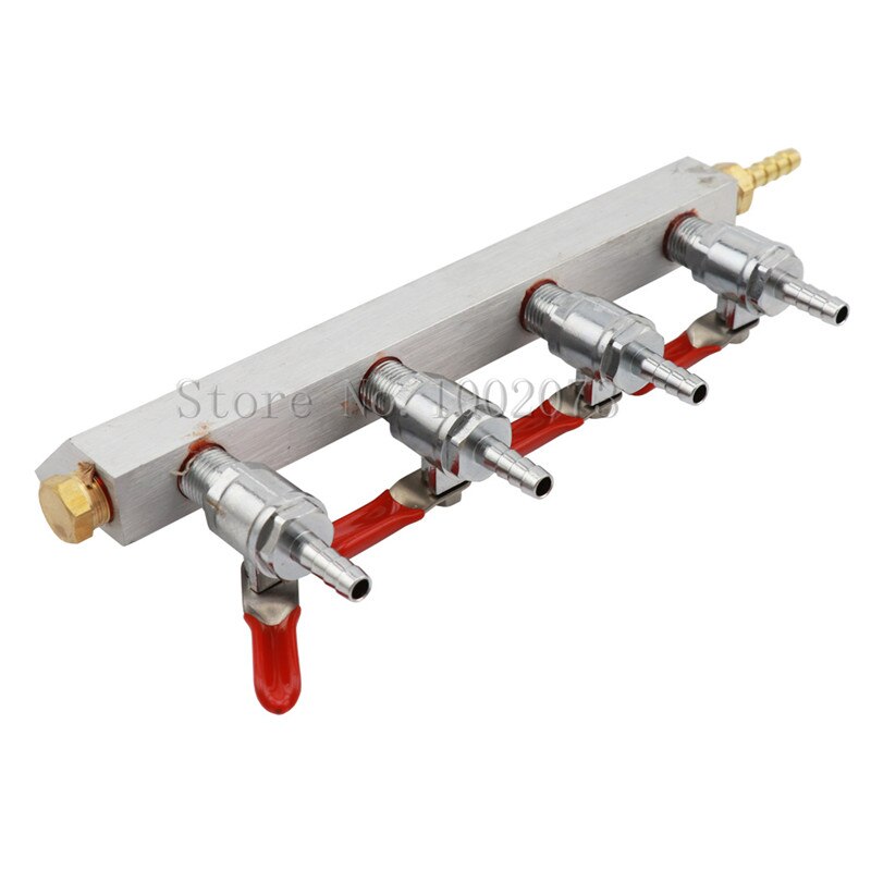 4 Way CO2 Gas Manifold Distribution W/ Check Valve... – Grandado