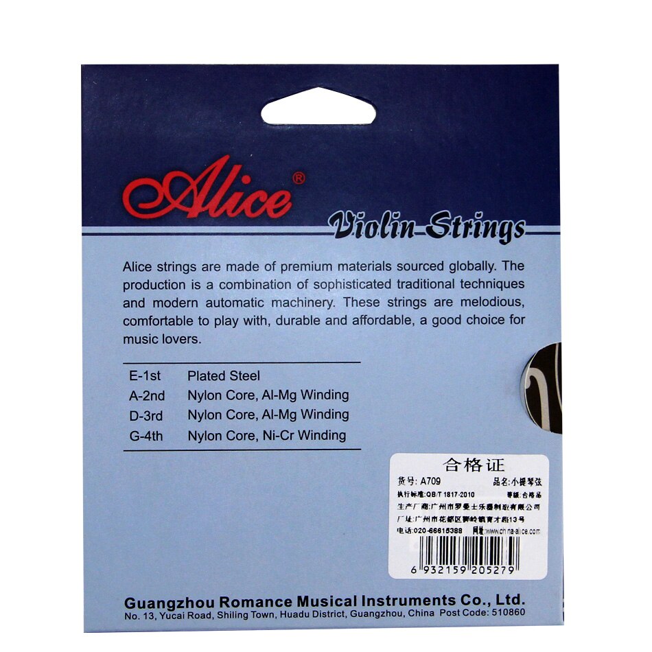 Alice A709 highest-ranking violin strings nylon st... – Grandado