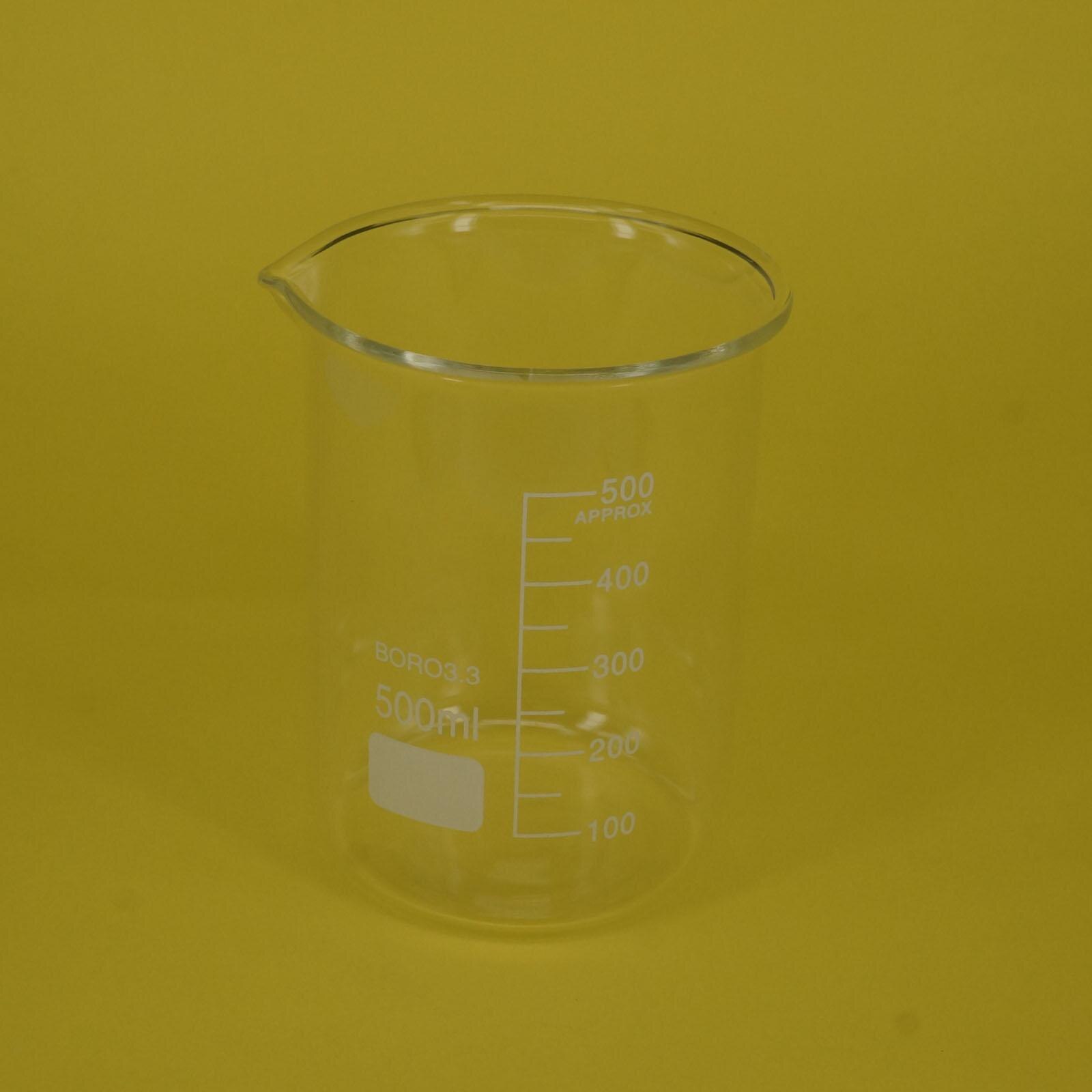 500ML Low Form Beaker Chemistry Lab G3.3 Borosilic... – Vicedeal