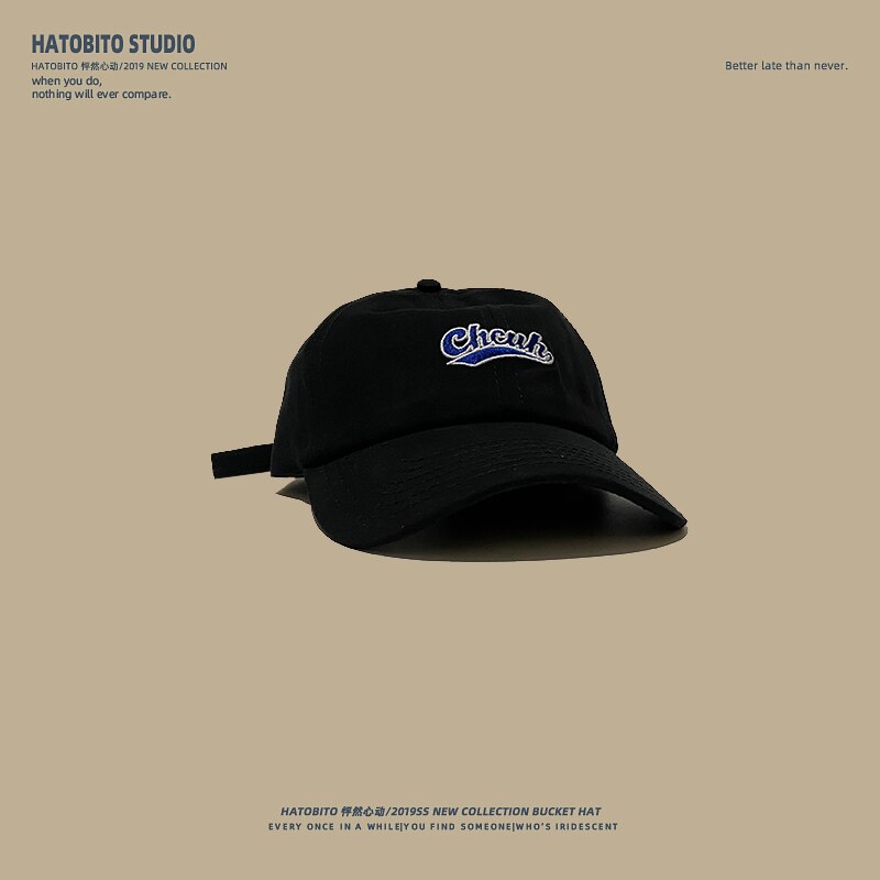 Japanese all-match black baseball cap female summe... – Grandado