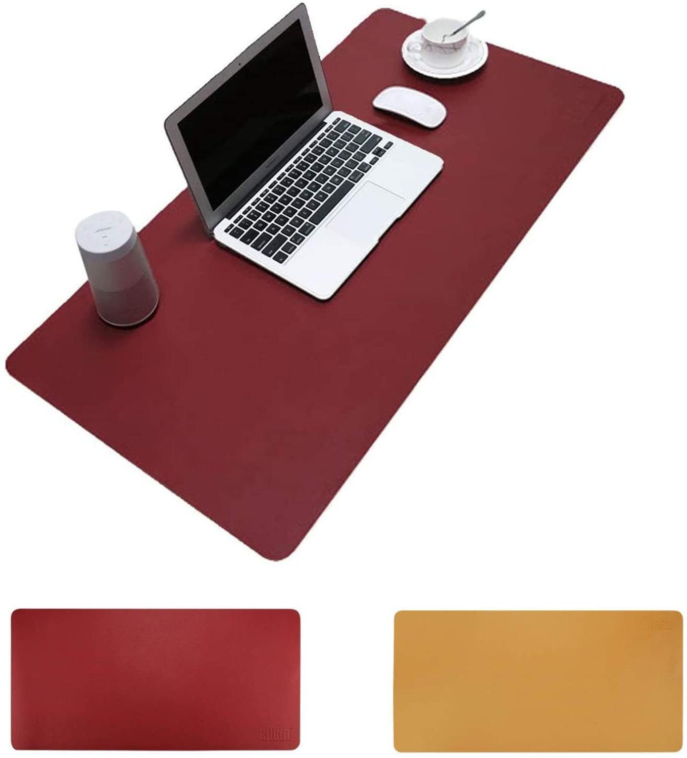 Desk Pad Protector PU Leather Desk Mat Desk Blotte... – Grandado