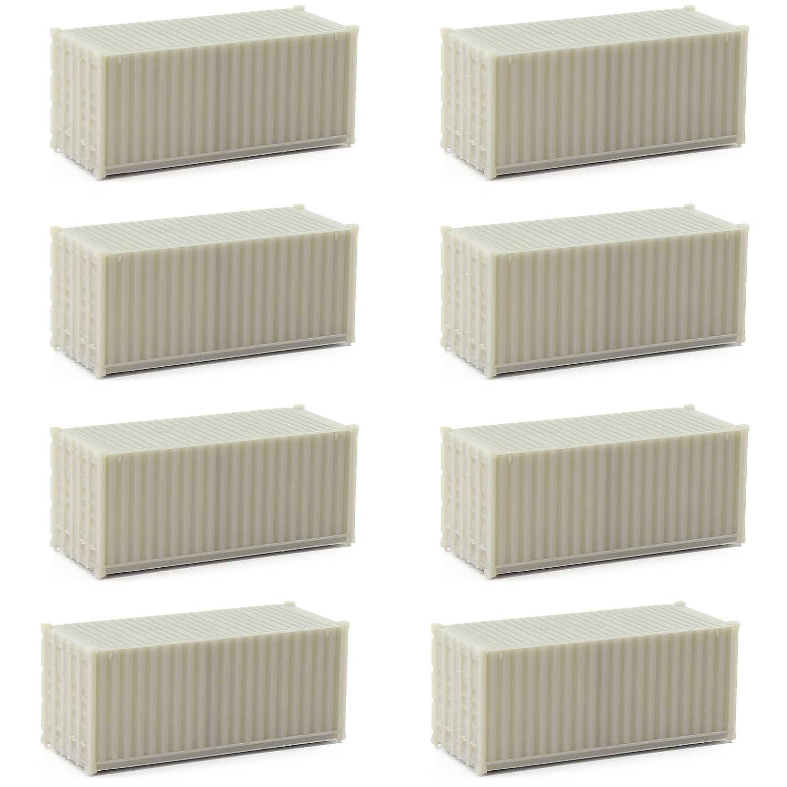 HO Scale 1:87 Blank 20ft 40ft Containers Uncolored... – Vicedeal