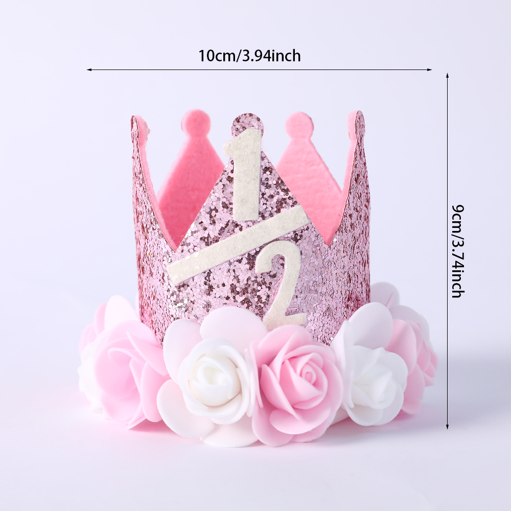 Happy 1st Birthday Hats Glitter Hat First Birthday... – Vicedeal