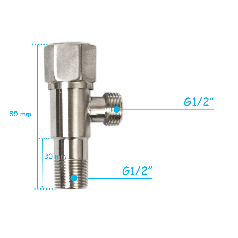 1 pieces 1/2" Malex 1/2" Male Filling Valves Stain... – Grandado