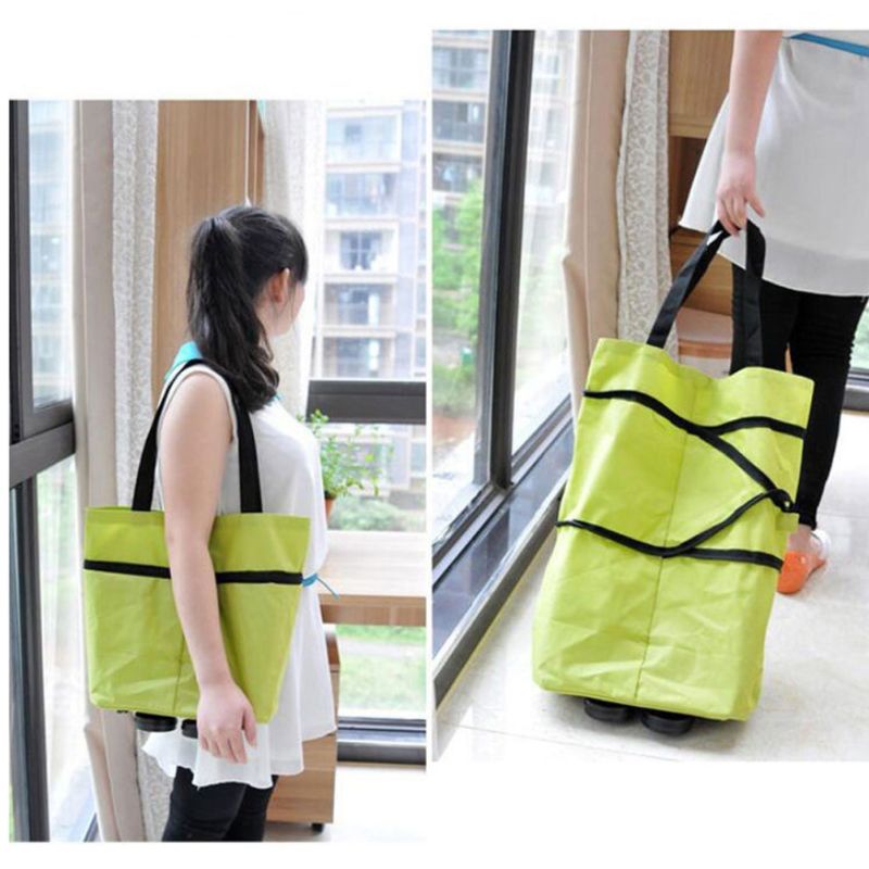 Portable Foldable Shopping Trolley Bag Cart Waterp... – Grandado