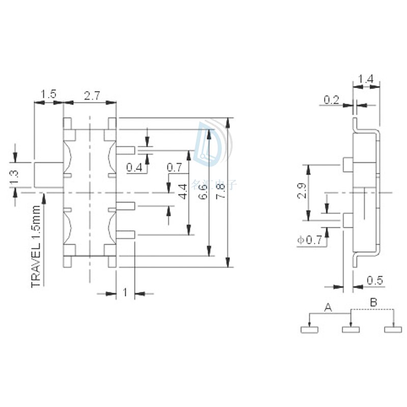 100 Pcs Seven feet pull move slide switch power sw... – Grandado