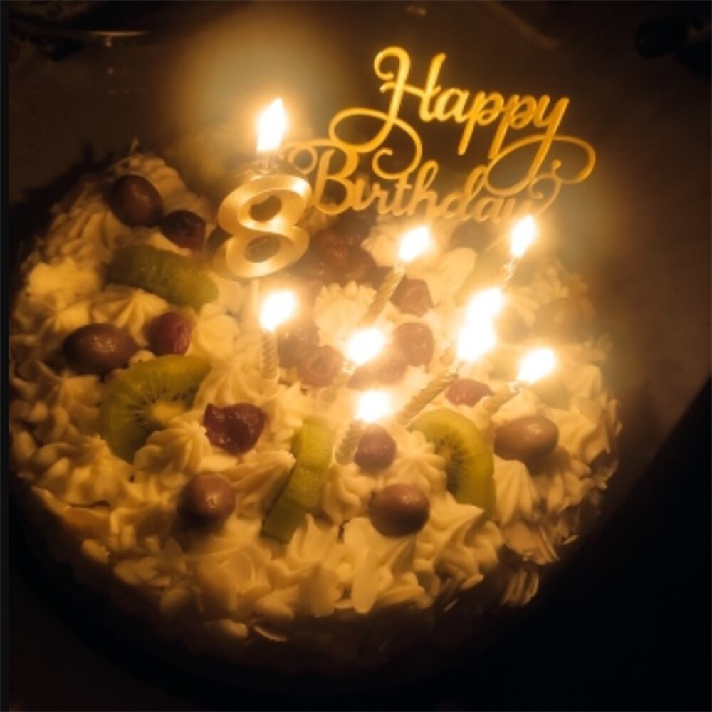 Happy Birthday My Love Acrylic Cake Topper Gold He... – Grandado