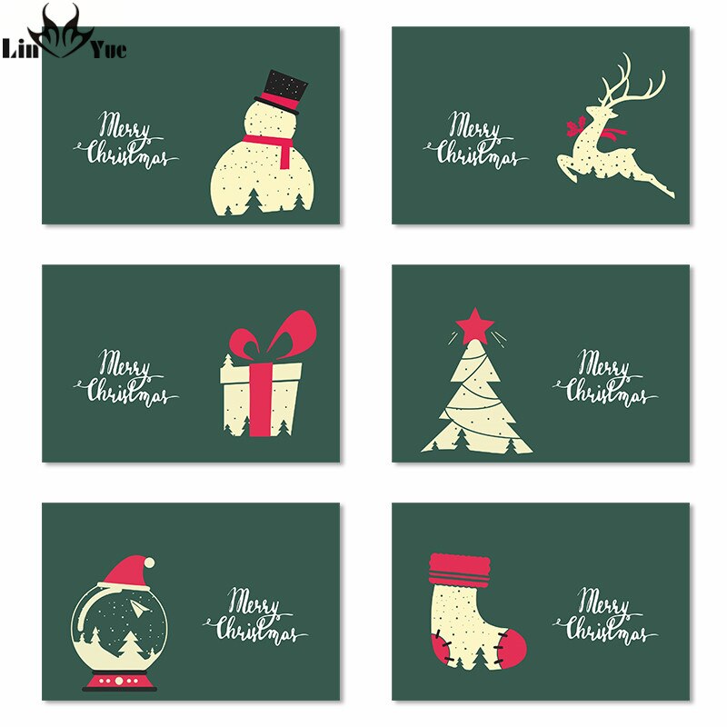 Mix Designs Merry Christmas Card Xmas Tree Santa S... – Vicedeal