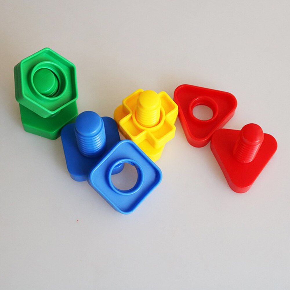 16 Pairs Plastic Colorful Screw Educational Toy Pl... – Grandado