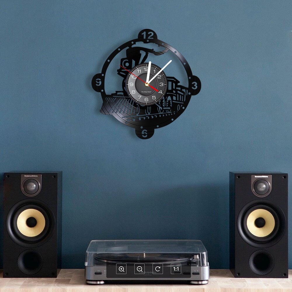 Steam Locomotive Train Wall Clock Vintage Steam En... – Grandado