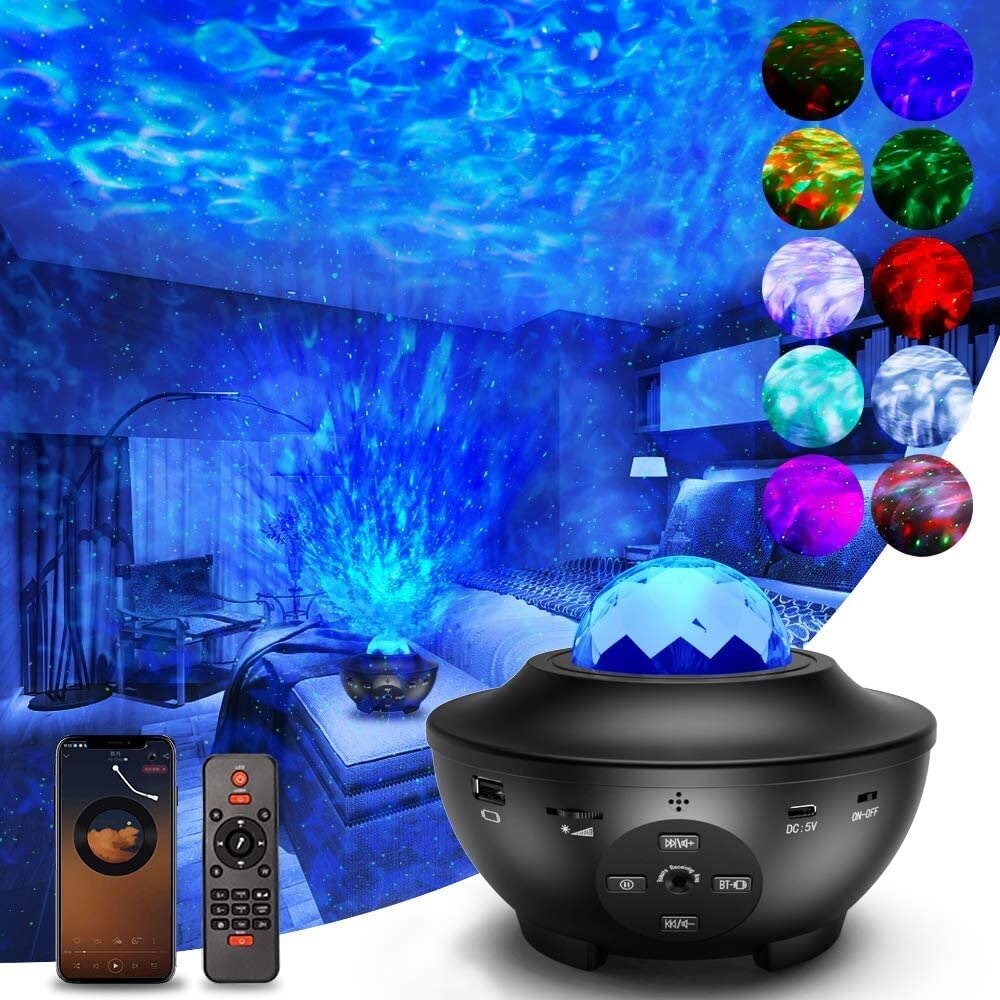 Starry Galaxy Projector Night Light LED Bluetooth ... – Grandado