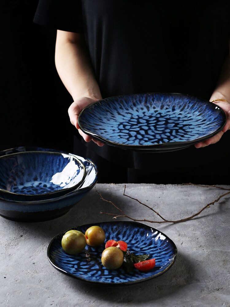 kiln ceramic ceramic steak dish 10-inch pasta dish... – Grandado