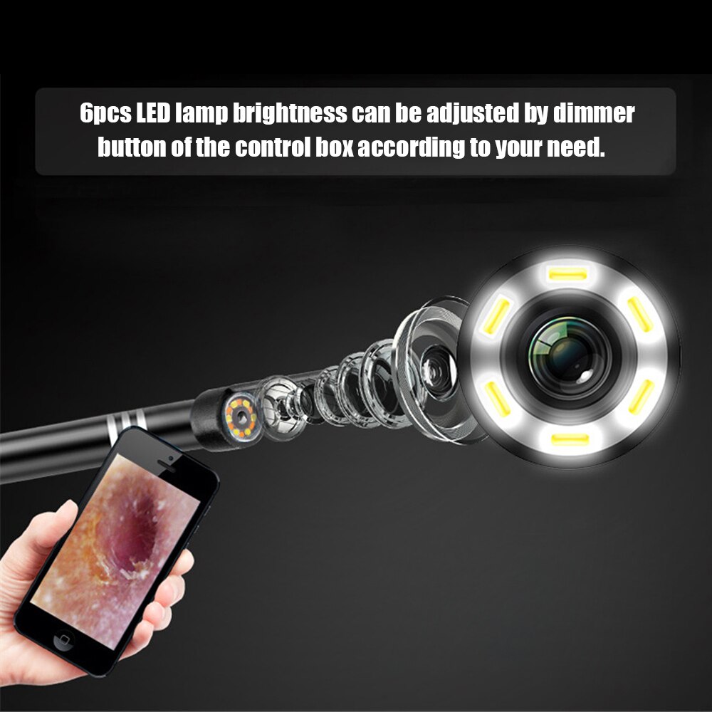 Wifi Black USB camera endoscope Port Ear Nose Otos... – Grandado