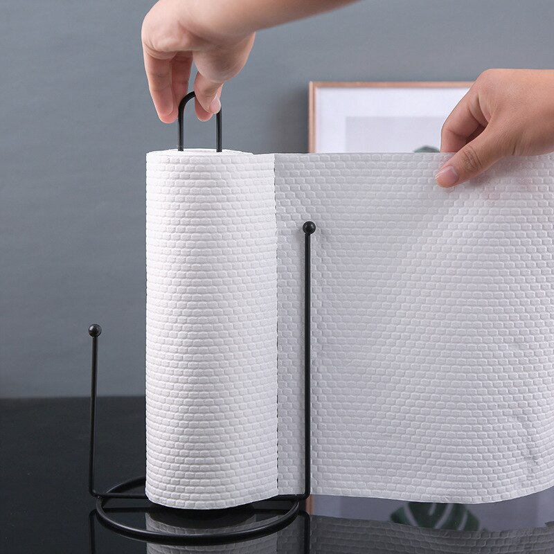 Vertical kitchen towel rack shelf lazy rag paper w... – Grandado