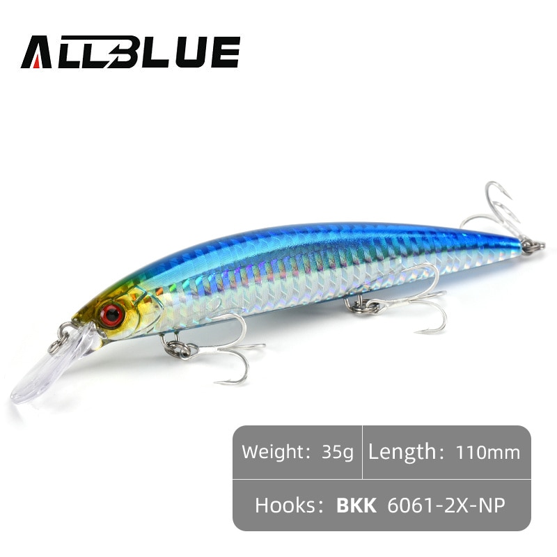 ALLBLUE Heavy Weight Minnow 90mm/110mm Sinking Jer... – Vicedeal