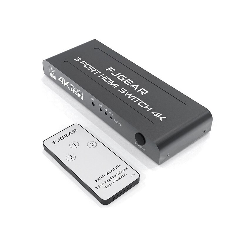 Fjgear hdmi switcher 4k 3d hd vídeo switcher 3 em ... – Grandado