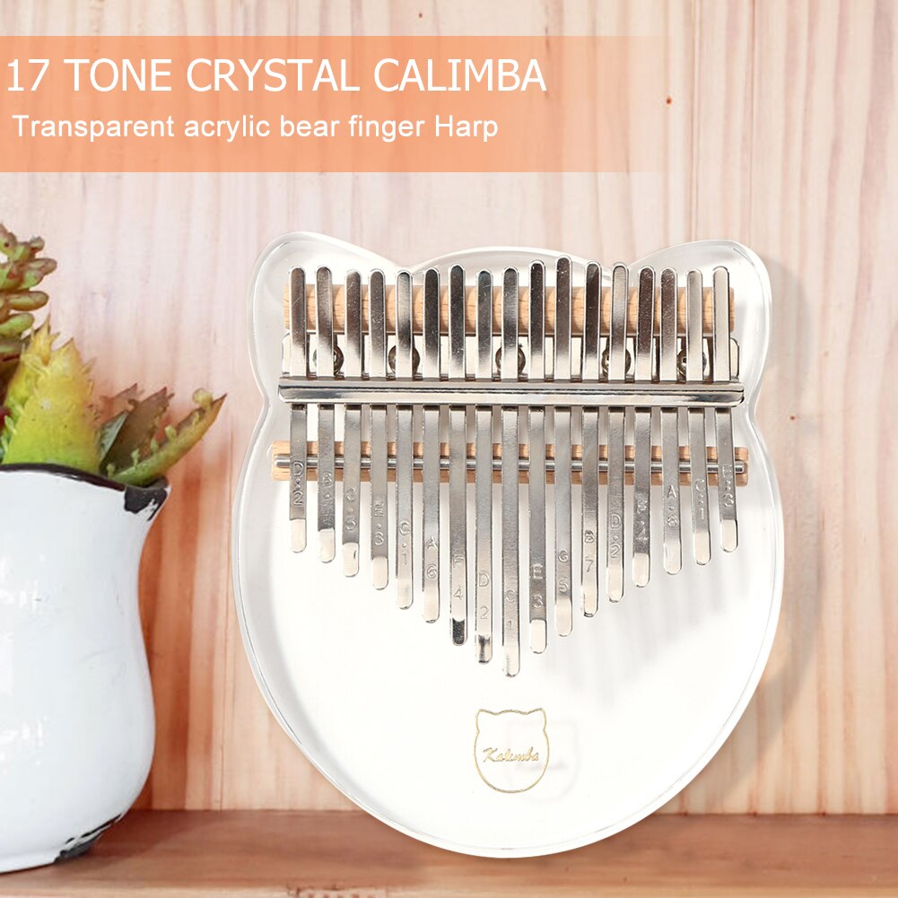 Transparent 17 Keys Kalimba Musical Instrument Acr... – Grandado