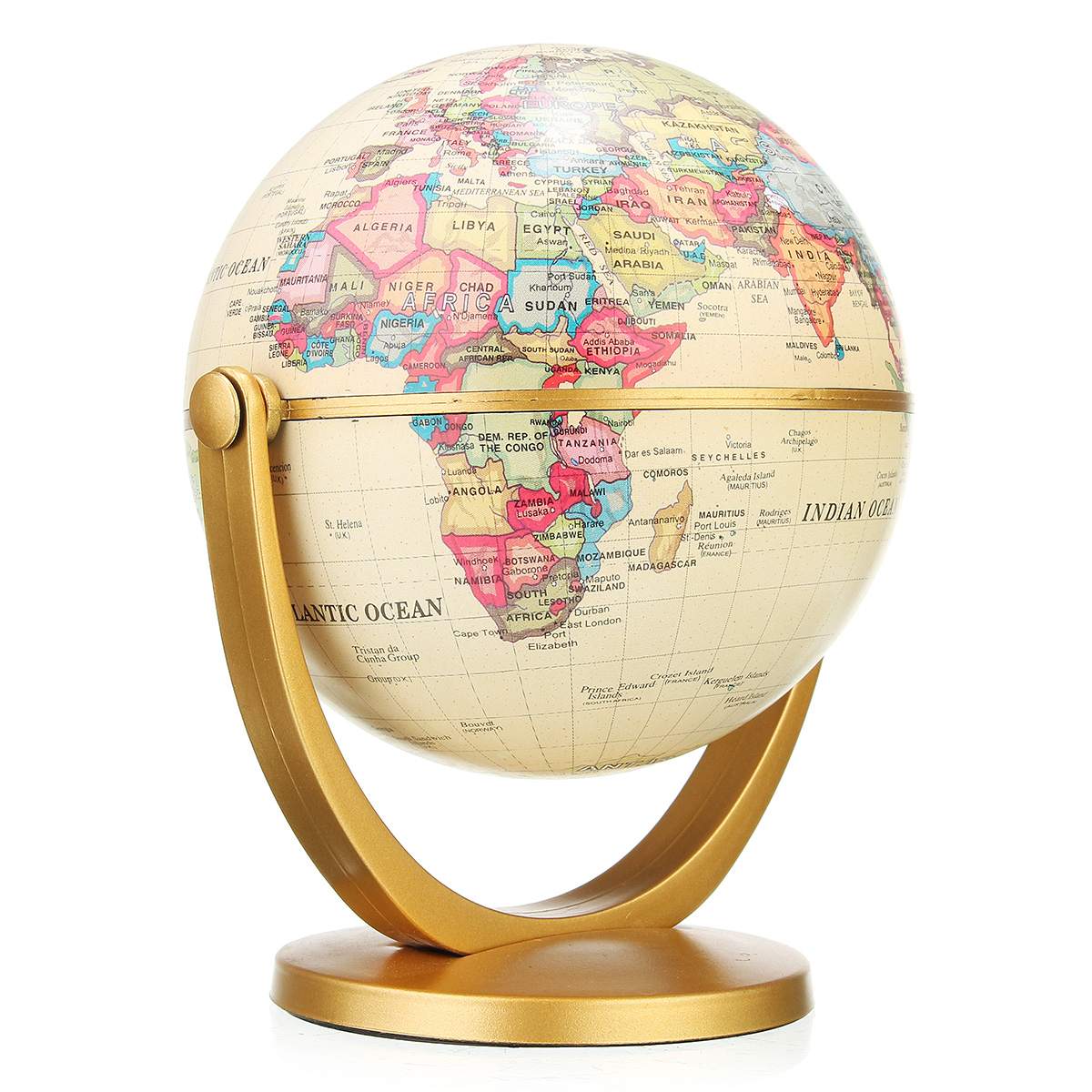 12cm 360° Rotating Retro World Globe Earth Ocean M... – Vicedeal