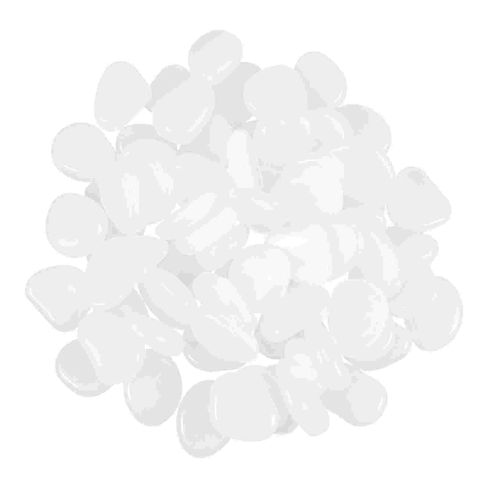 100pcs Natural Decorative Polished White Pebbles S... – Vicedeal