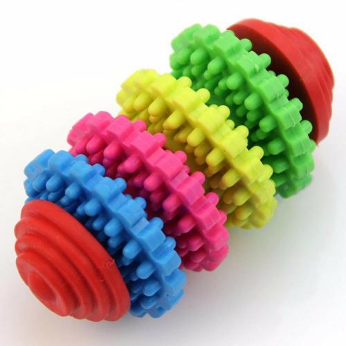 Colorful Rubber Dog Toy Pet Dog Puppies Teether Ch... – Grandado