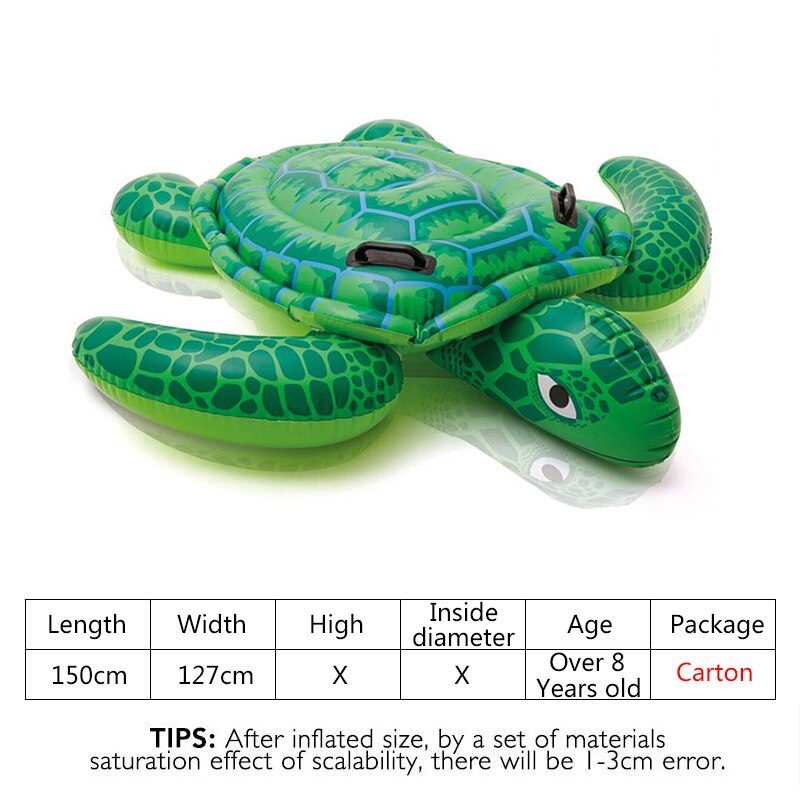 Summer Turtle Handle Mount Inflatable Floating Row... – Grandado