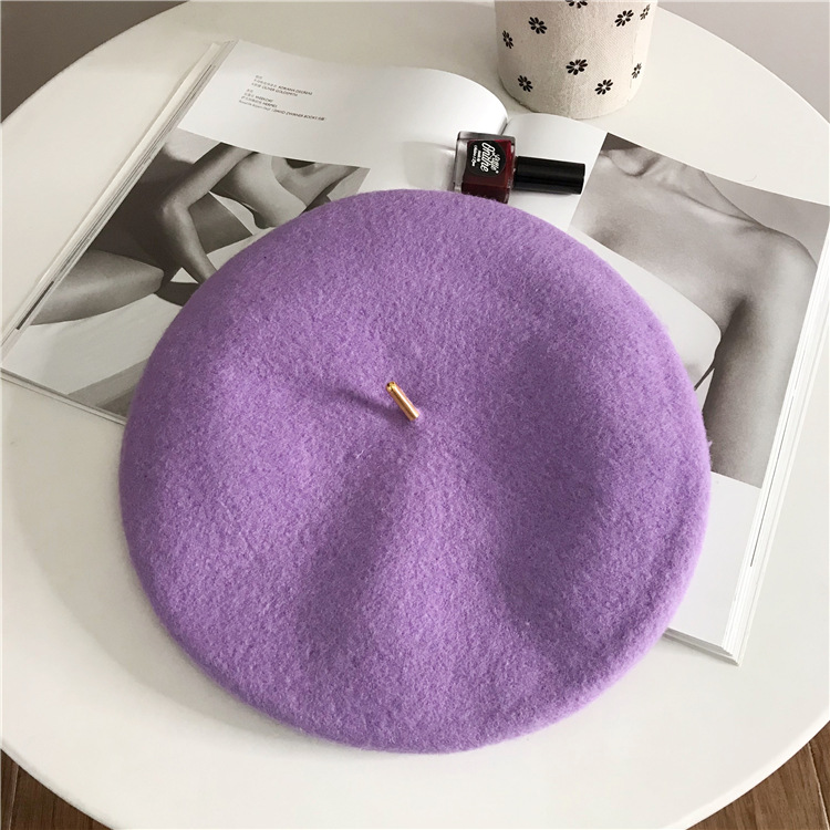 100% Wol Dikke Baretten Franse Kunstenaar Beret Vr... – Grandado