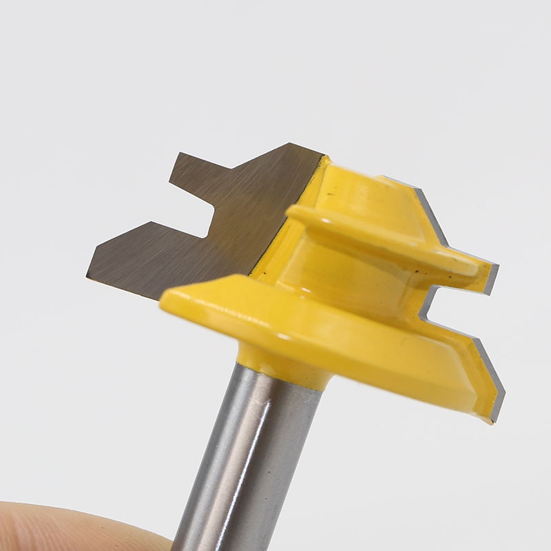 1PC Small Lock Miter Router Bit Anti-kickback 45 D... – Grandado