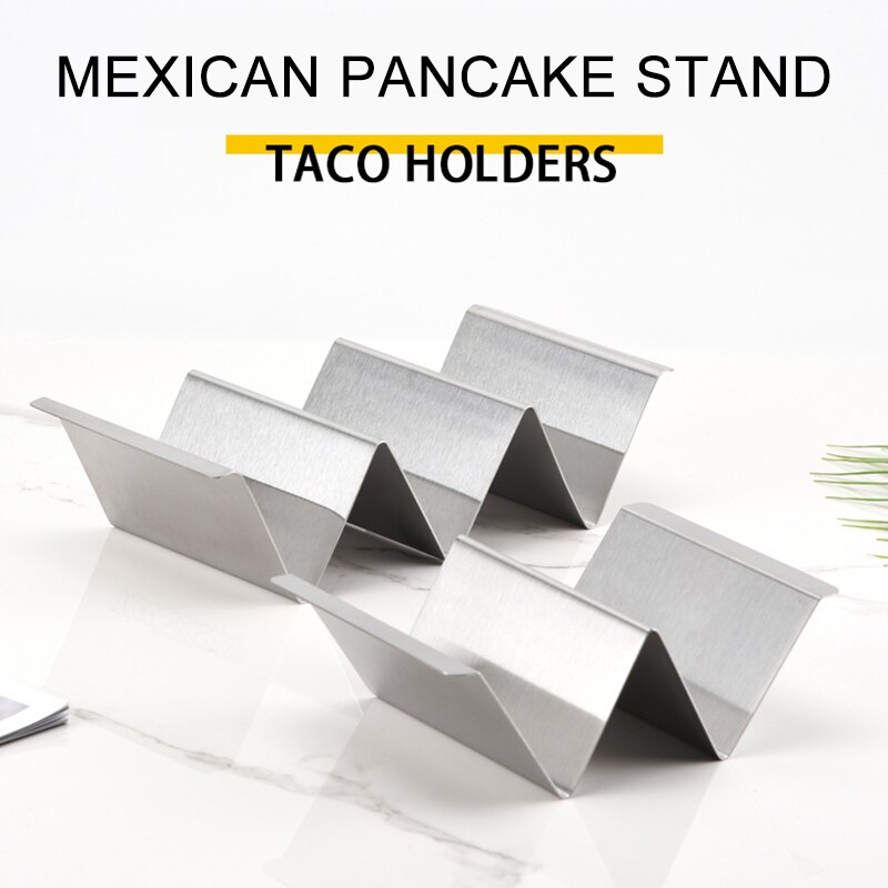 2/3 Layer Taco Holder Stainless Steel Taco Stand M... – Vicedeal