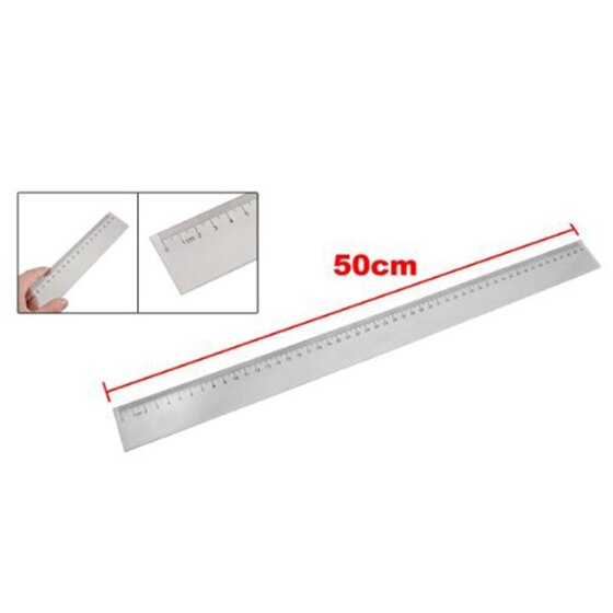 PPYY-50cm Clear Plastic Measuring Long Straight Ce... – Grandado