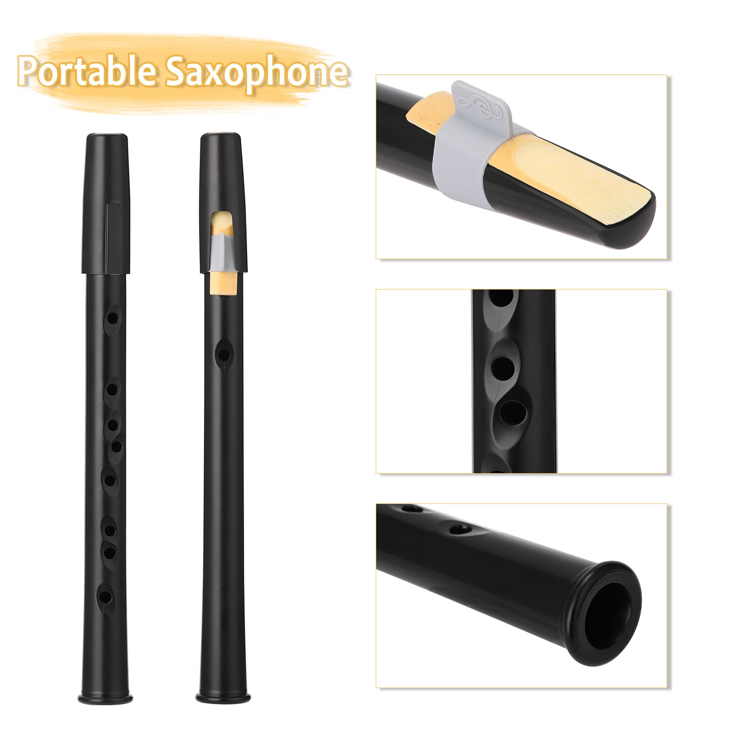 Black Pocket Sax Mini Portable Saxophone Little Sa... – Grandado
