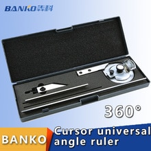 Universal chrome-plated vernier angle protractor 0... – Vicedeal