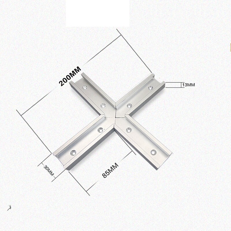 T-Track Intersection Parts Aluminum Alloy T-Slot C... – Grandado