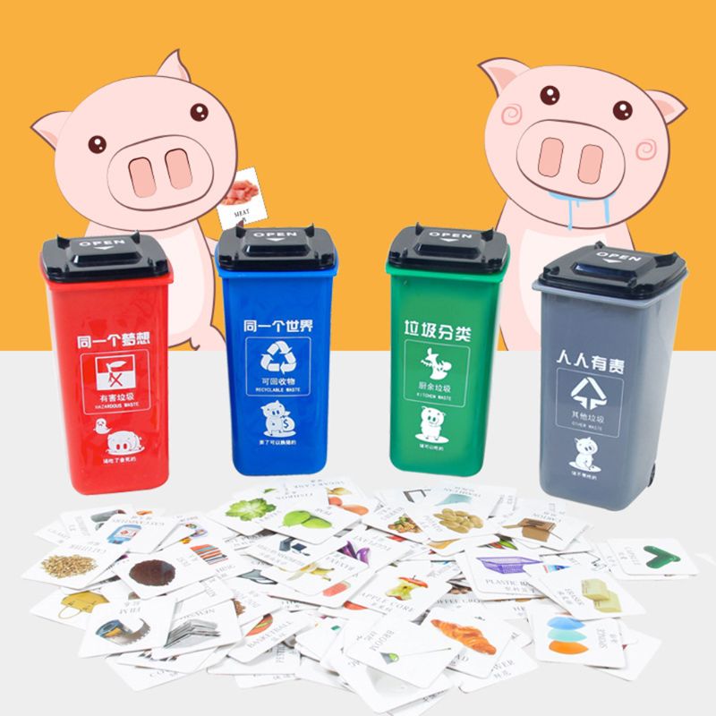 Domestic Waste Sorting Toy Trash Can Children's Ga... – Vicedeal