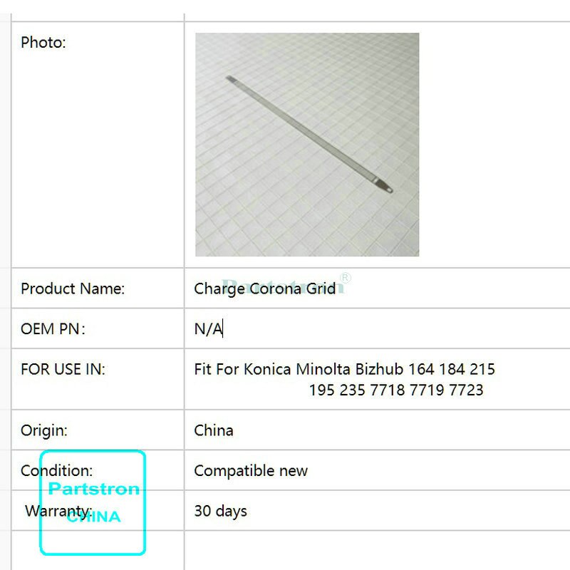 Long Life Charge Corona Grid For use in Konica Min... – Grandado