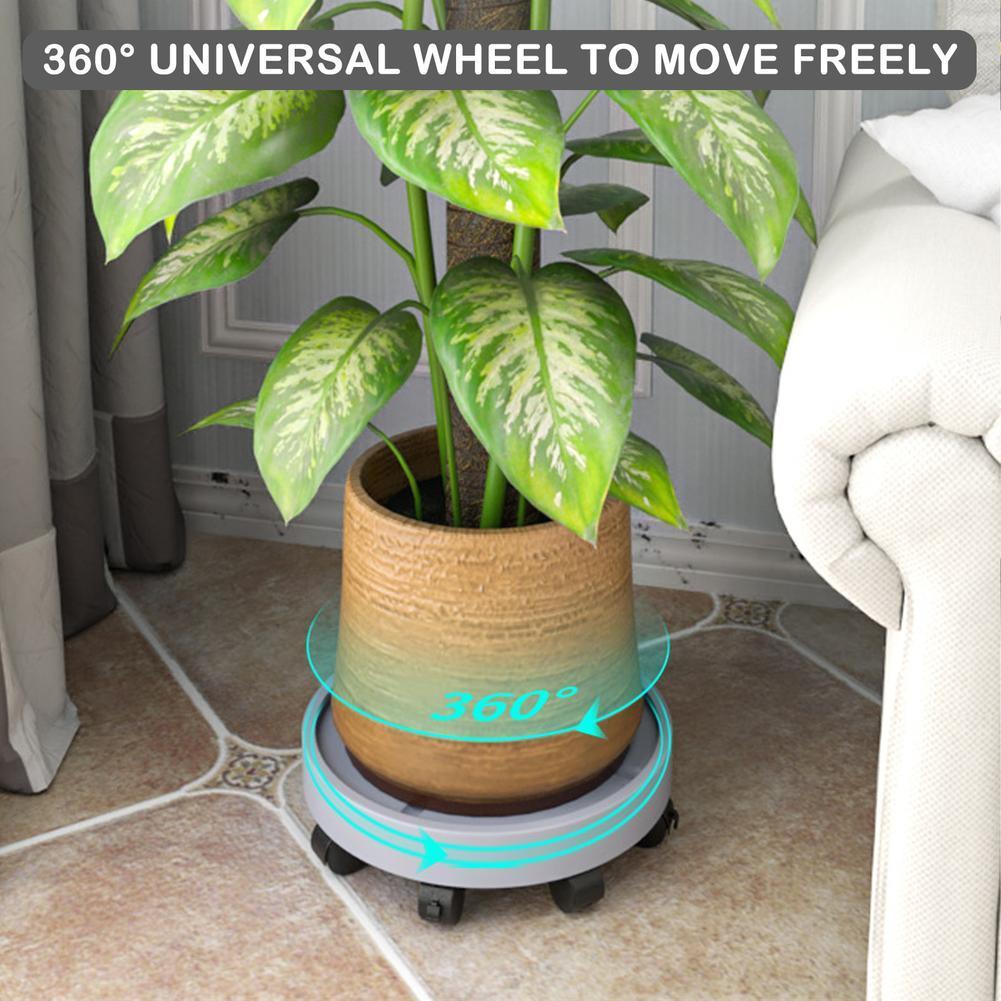 Plant Stand Indoor Planter Caddy Round Flower Pot ... – Grandado