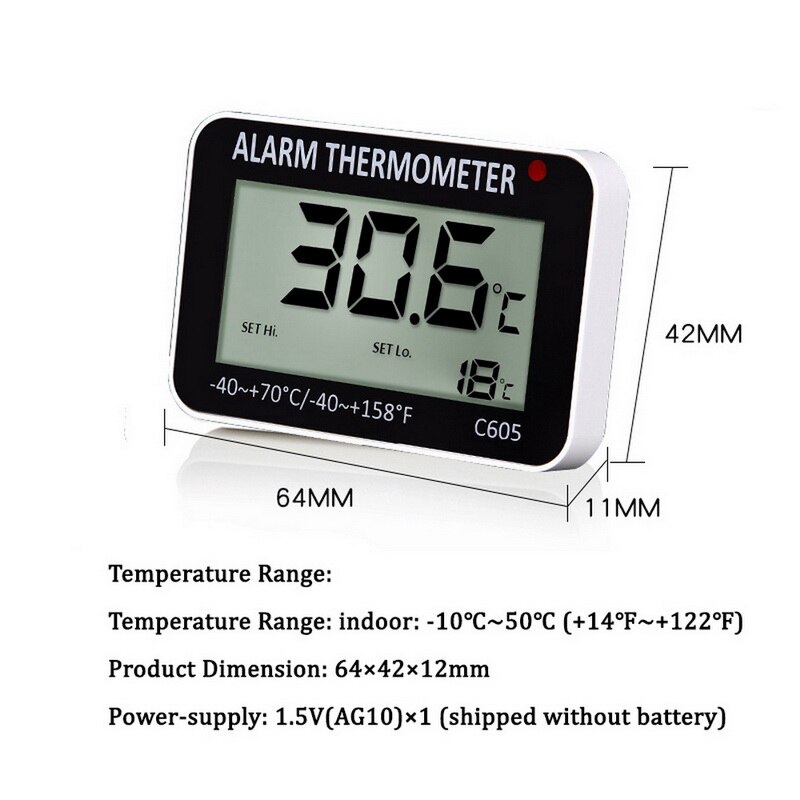Hanging Magnetic Digital Alarm Thermometer for Fri... – Grandado