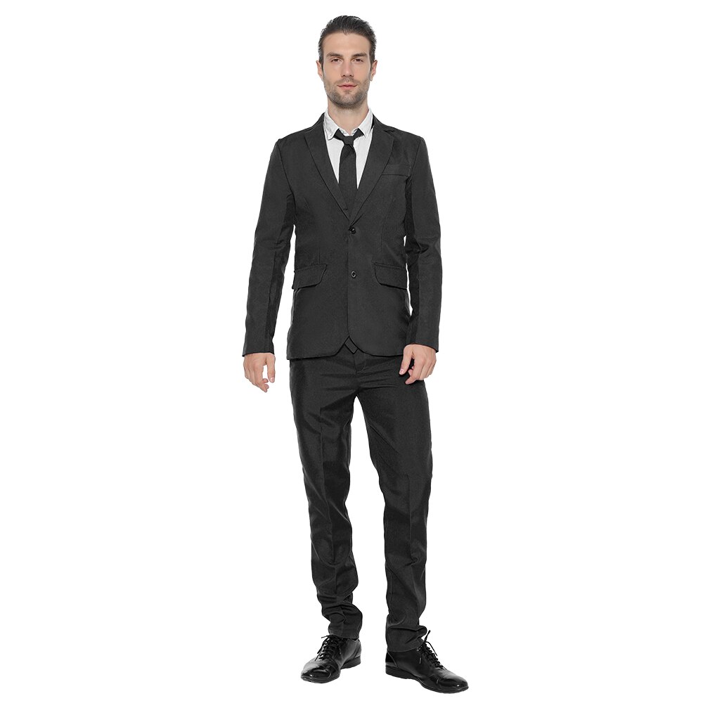 Eraspooky Solid Color Party Suit For Men Slim Fit ... – Grandado