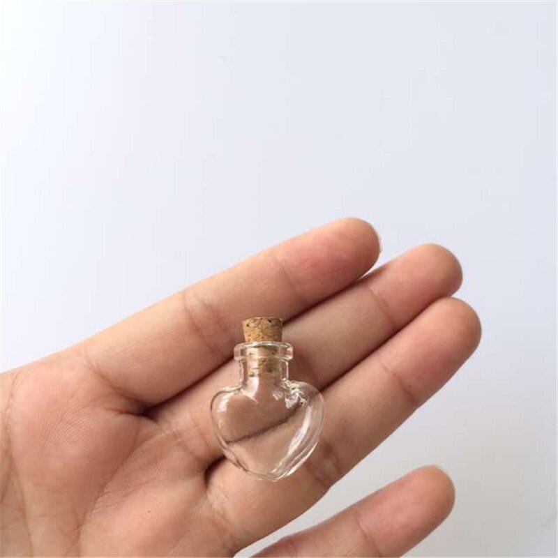 Liebe Herzen Form Mini Nette Glasflaschen Anhänger... – Vicedeal
