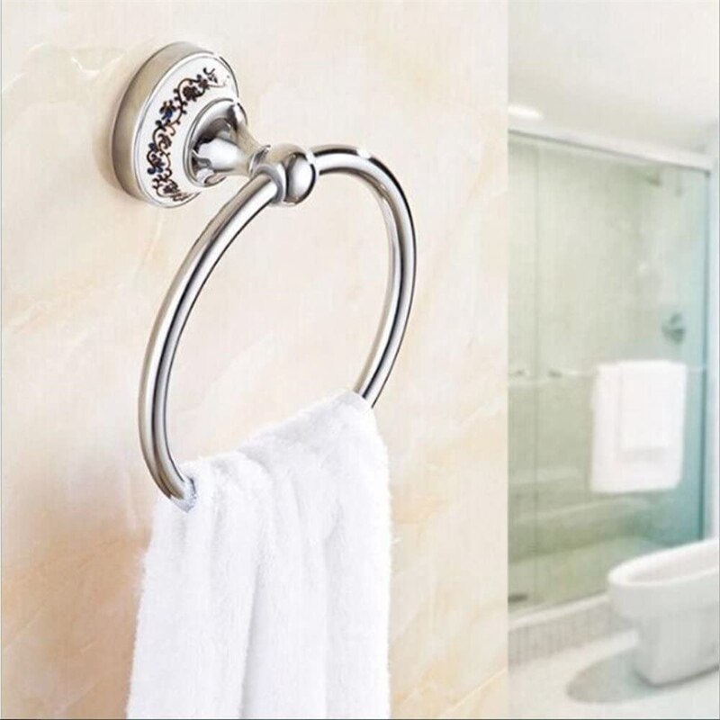 Stainless Steel Ring Wall Mount Chrome Towel Ring,... – Grandado
