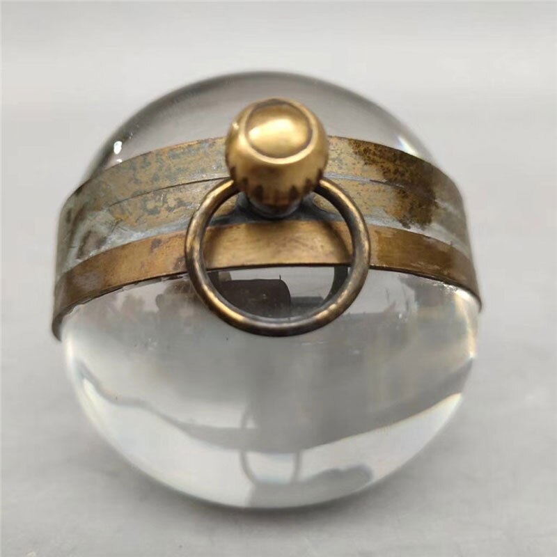 Retro Clock 5cm Brass Glass Ball Mechanical Ancien... – Vicedeal