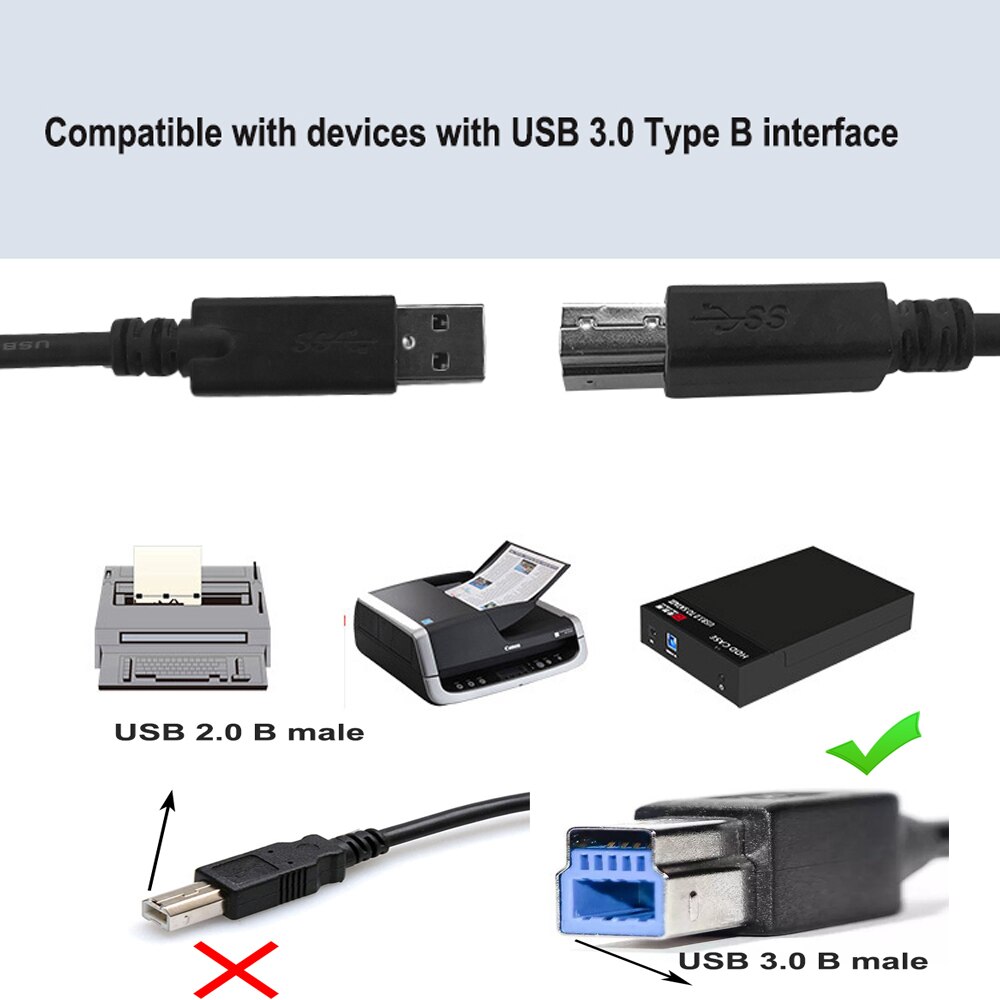 USB 3.0 Sync data power cable USB 3.0 Type A Male ... – Grandado