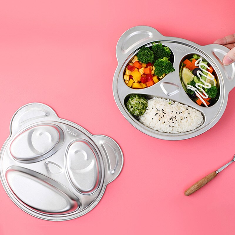 Cartoon Panda Stainless Steel Anti-fall Dinner Pla... – Grandado