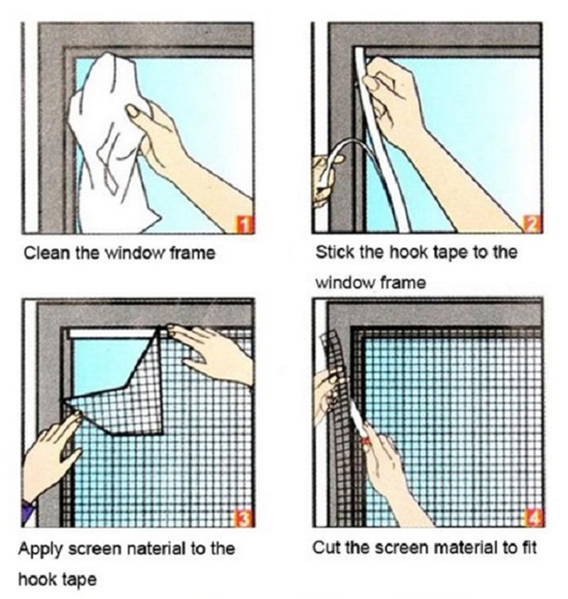 150X130cm Anti-Insect Fly Bug Mosquito Door Net Me... – Grandado