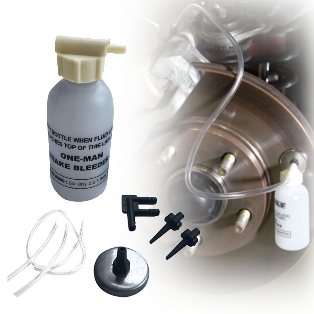 One Man Brake Bleeder Kit Small Bleed Bottle Brake... – Grandado